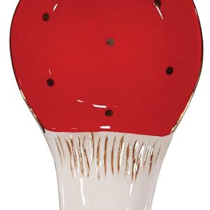 Streamline Imagined Mushroom Spoon Holders Set of 2 (red)