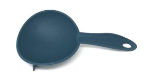 debra's kitchen made in usa heat resistant spoon rest, teal, 13 inch (14dk167)