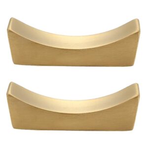 2 pcs stainless steel chopsticks rest tableware knife forks spoon holder dinner service (gold)