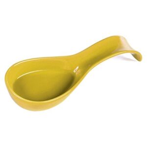 omniware simsbury yellow ceramic spoon rest