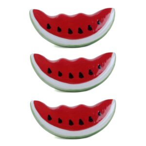 3 pcs ceramic watermelon chopsticks rest stand tableware knife forks dinner service holder rack