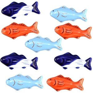 9pcs ceramic chopstick rest fish shape chopsticks rack stand spoon fork knife holder rack desktop tableware decorations kitchen tools