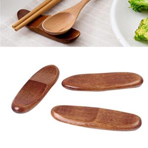 KESYOO 6 Pcs Spoon Rest Fork Holder Japanese-style Chopsticks Holder Wood Chopsticks Rest Ceramic Spoon Korean Spoons Chinese Chopsticks Rests Household Chopstick Rest South Korea Bracket