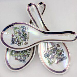 Bermuda Map Pearl Souvenir Collectible Spoon Rest agc