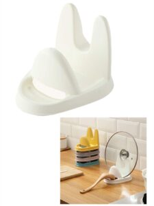 heeyo, saucepan lid holder, pot lid rack cutting board storage rack soup spoon rack