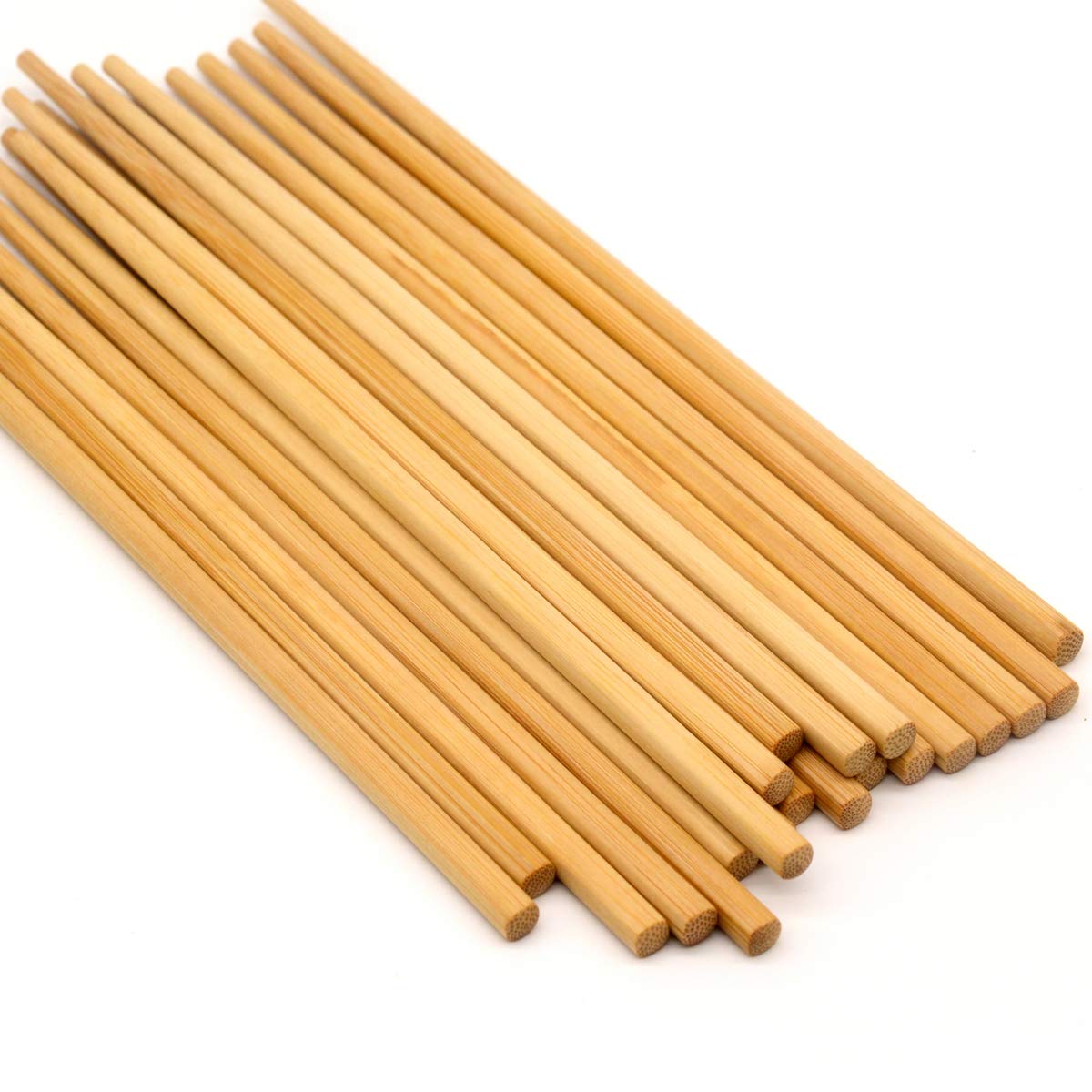 Bamber 50 Pairs Reusable Bamboo Chopsticks Chopstick Set