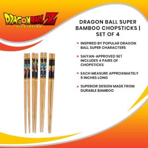 Dragon Ball Super Bamboo Chopsticks | Set of 4