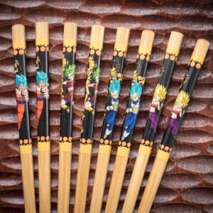 Dragon Ball Super Bamboo Chopsticks | Set of 4