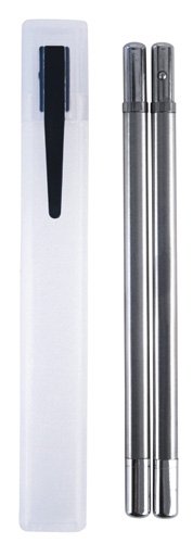 Kikkerland Collapsible Travel Chopsticks,Silver