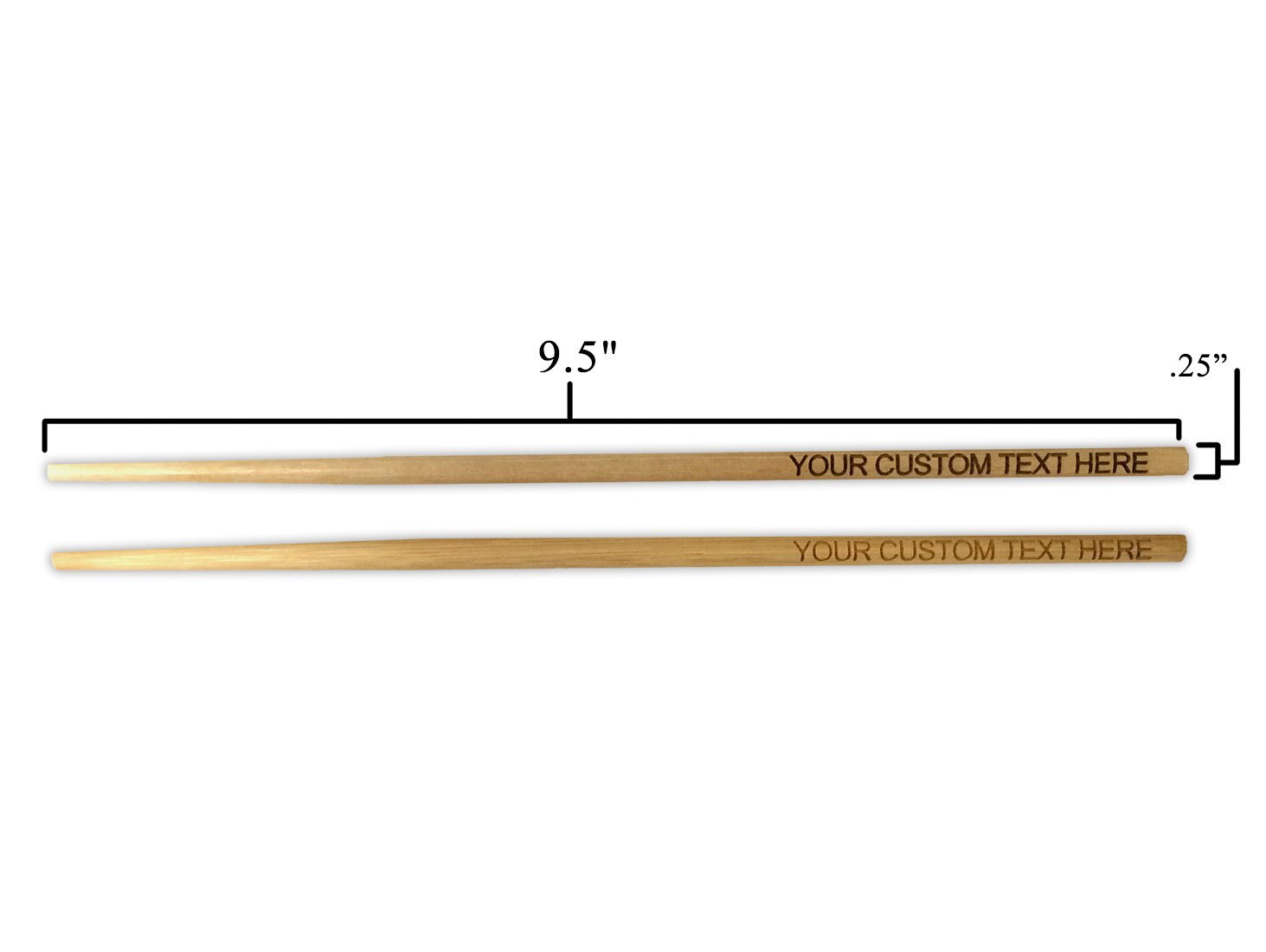 Custom Personalized Laser Engraved Bamboo Chopsticks - Wedding, Housewarming, Anniversary, Birthday, Holiday, Gift For Him, For Her, For Boys, For Girls, For Husband, For Wife, For Them (1 Set)