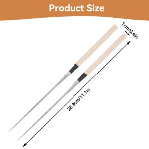 Sushi Chopsticks, 11in Extra Long Metal Chopsticks Japanese Cooking Chopsticks Sushi Chef Traditional Garnishing Plating Tweezers(S)