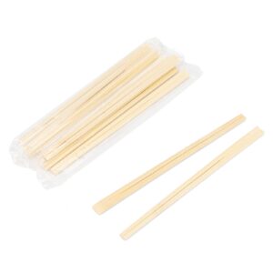 MANCHAP 500 Pairs 8 Inch Chopsticks, 20cm Individually Clear Packaged Bamboo Chopsticks, Chinese Chop sticks Natural Bamboo Chopstick Bulk for Eating, Catering, Takeaway