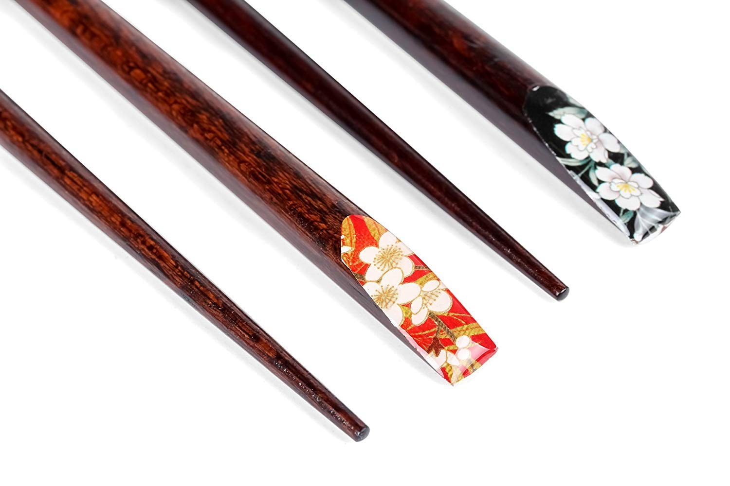 W Home Reusable Wood Chopsticks, 8-Pair, Assorted