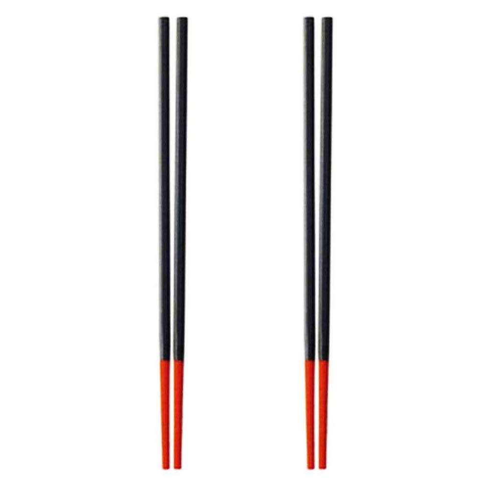 IPPINKA Silicone Chopsticks (Long 30cm), Red - Set of 2