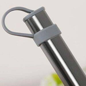 Chopsticks Tubes Aluminum Box Case for Titanium Chopsticks Box Without Chopsticks Gray