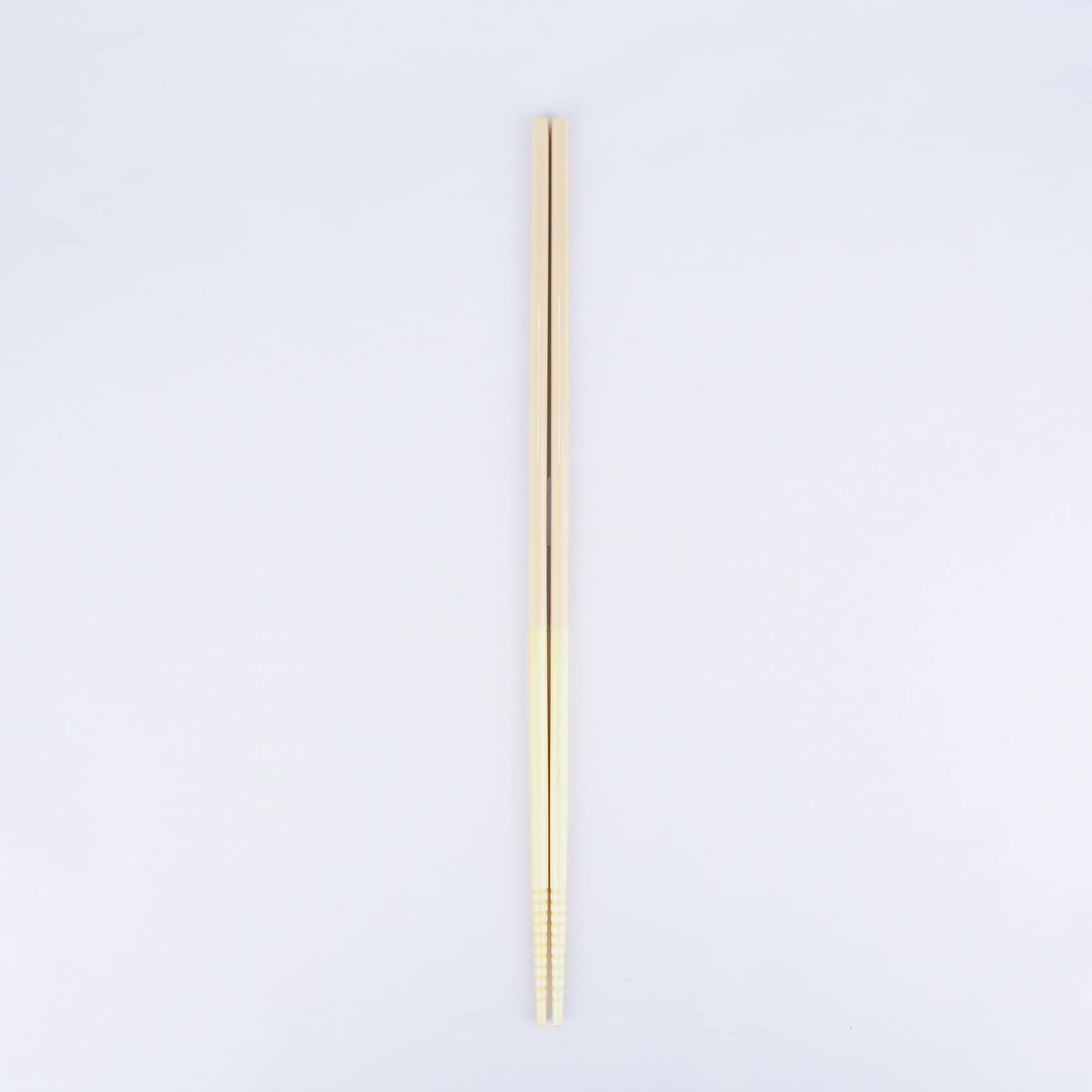 Ogishi Tadashi Shouten Cooking Chopsticks Long Bamboo Wood Saibashi 13 Inches Made in Japan (Beige)