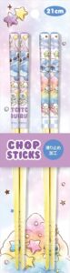 tees factory dn-5535442st bamboo chopsticks, 2-piece set, disney, colorful, dream stitch, 0.3 x 3.0 x 9.4 inches (0.7 x 7.5 x 24 cm)