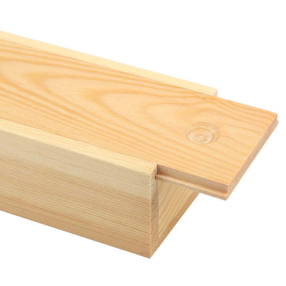 Chopsticks Storage Box, Portable Reusable Eco friendly Wooden Chopsticks Fork Spoon Storage Holder Case Box