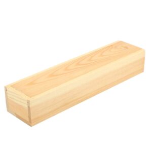 Chopsticks Storage Box, Portable Reusable Eco friendly Wooden Chopsticks Fork Spoon Storage Holder Case Box