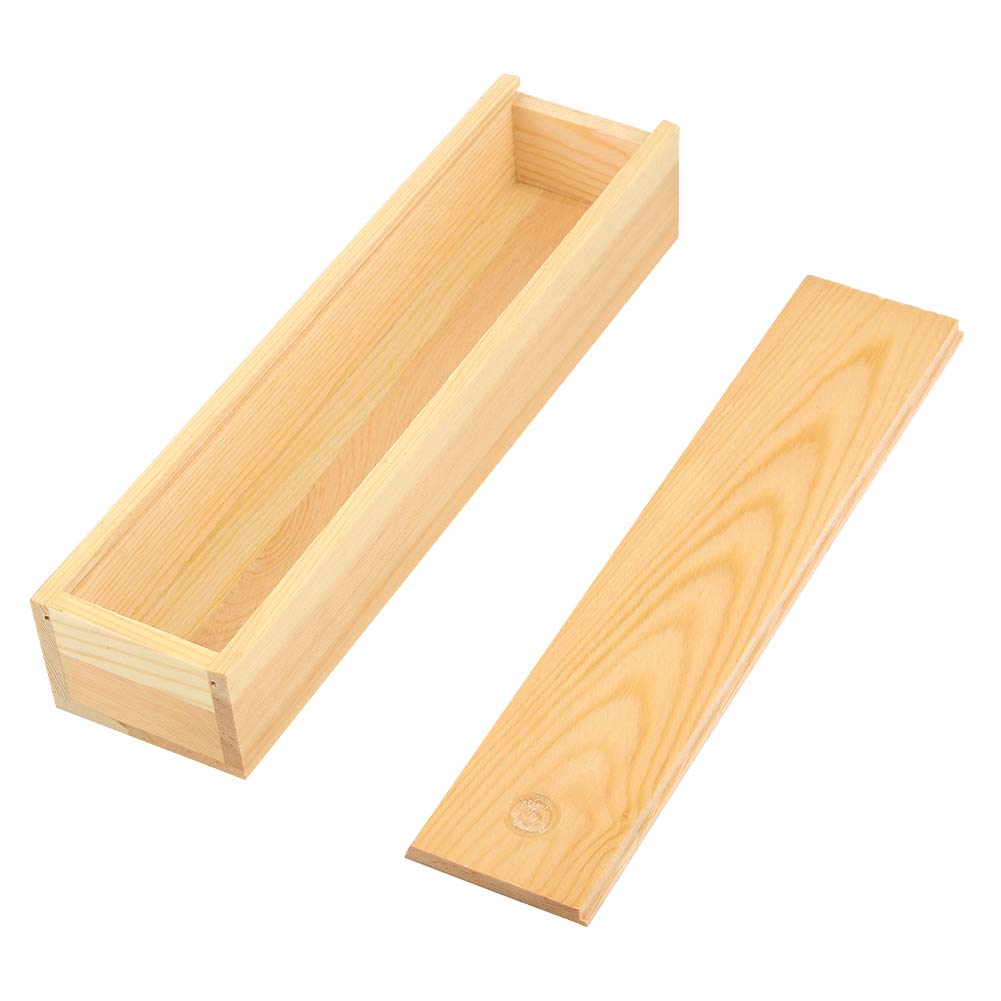 Chopsticks Storage Box, Portable Reusable Eco friendly Wooden Chopsticks Fork Spoon Storage Holder Case Box