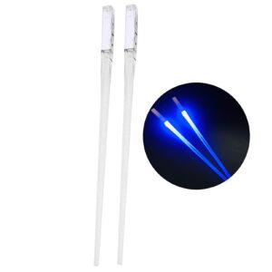 galand chopsticks 1 pair novelty wear-resistant glowing light chinese chop sticks blue