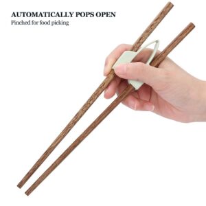 Anti Slip Chopsticks, Elderly Eating Aids Flexible Chopsticks Reusable Dining Clothing Protectors Learning Chopsticks For Children Disabled