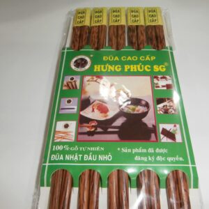 Hung Phuc SG set of 10 pairs high quality Vietnamese coconut wood chopsticks