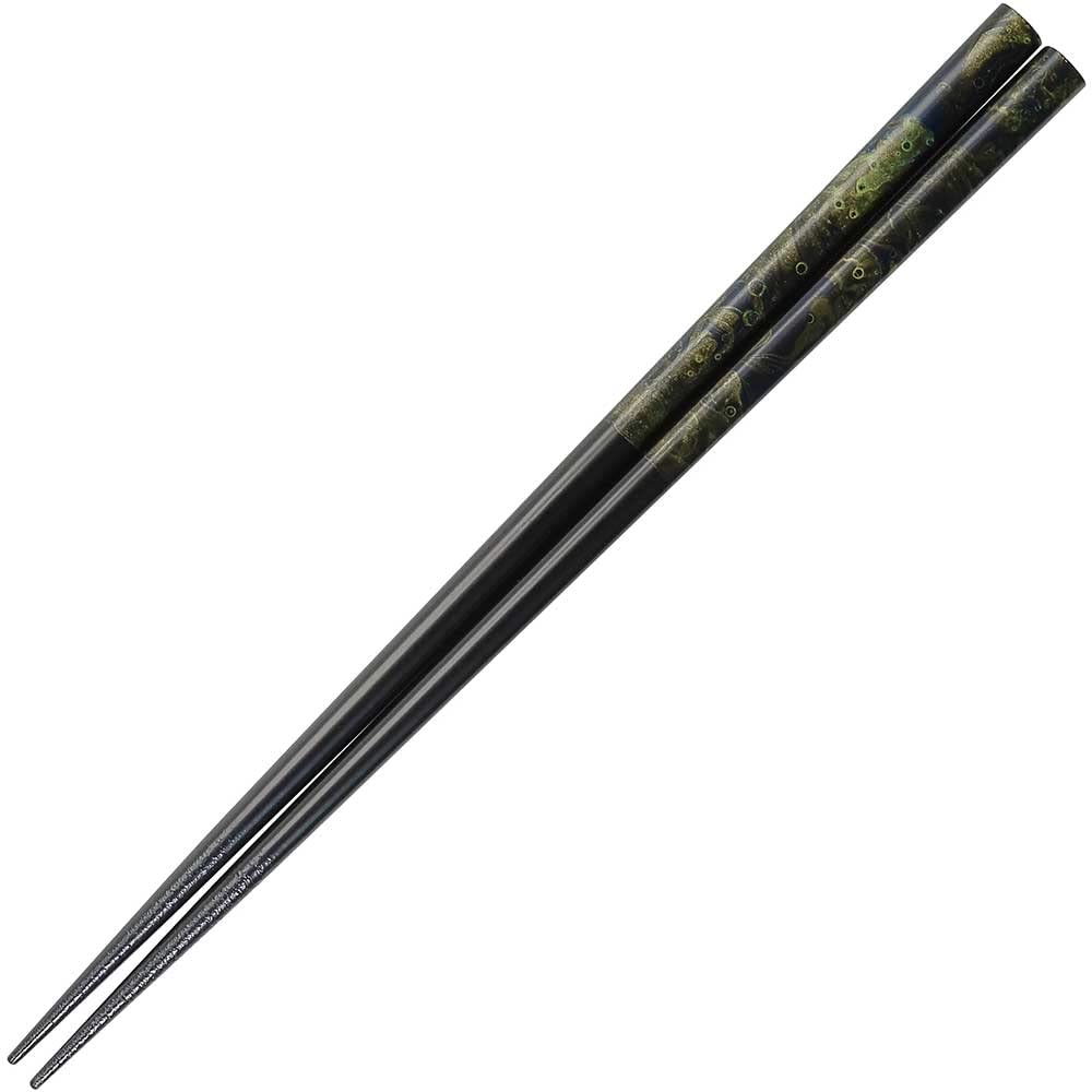 Ichihan Seien Green Wood Chopsticks, 1 Pair, 9.25 Inches Long, Made in Japan