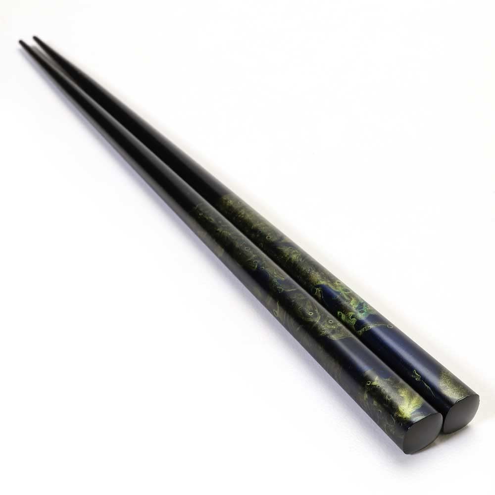 Ichihan Seien Green Wood Chopsticks, 1 Pair, 9.25 Inches Long, Made in Japan