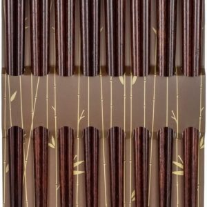 W Home Heim Concept 8- Pairs Bamboo Chopsticks Reusable Chinese Korean Japanese Chopsticks Natural Wood Chop Stick (chopsticks8set)