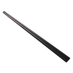 saterkali stainless steel chopsticks reusable heat resistant wash easily portuguese style tableware food chopsticks for canteen black