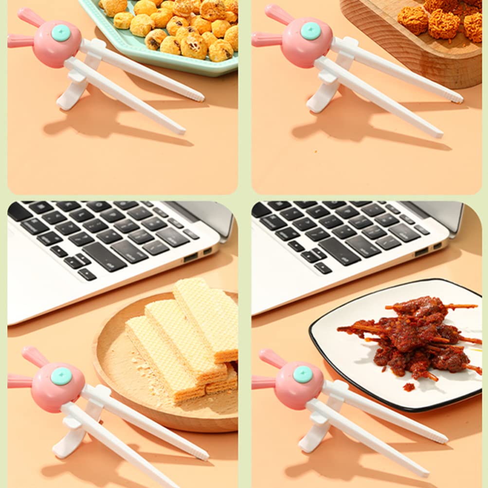 YARNOW 4pcs Auxiliary Chopsticks Dish Drying Rack Cellphone Phones Gamers Chopsticks Controllers Nippers Tool Food Clips Mobiles Chopsticks Gift Potato Plastic Cartoon