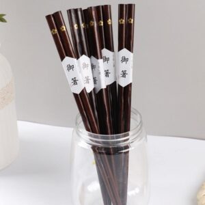 Japanese Sushi Chopsticks,Natural Wooden Chopsticks Non-slip Korean Noodles Chopsticks Handmade Chopstick Natural Healthy for Cooking Eating