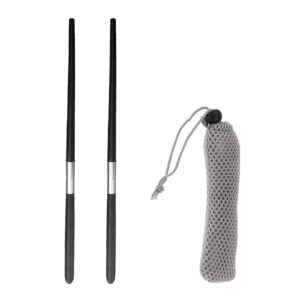 portable travel ebony wood chopsticks with cutlery