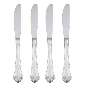 oneida true rose everyday flatware dinner knives, set of 4