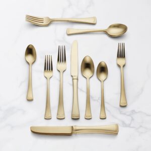 Lenox Portola, 3.40 LB, 20-Piece Flatware Set, Gold