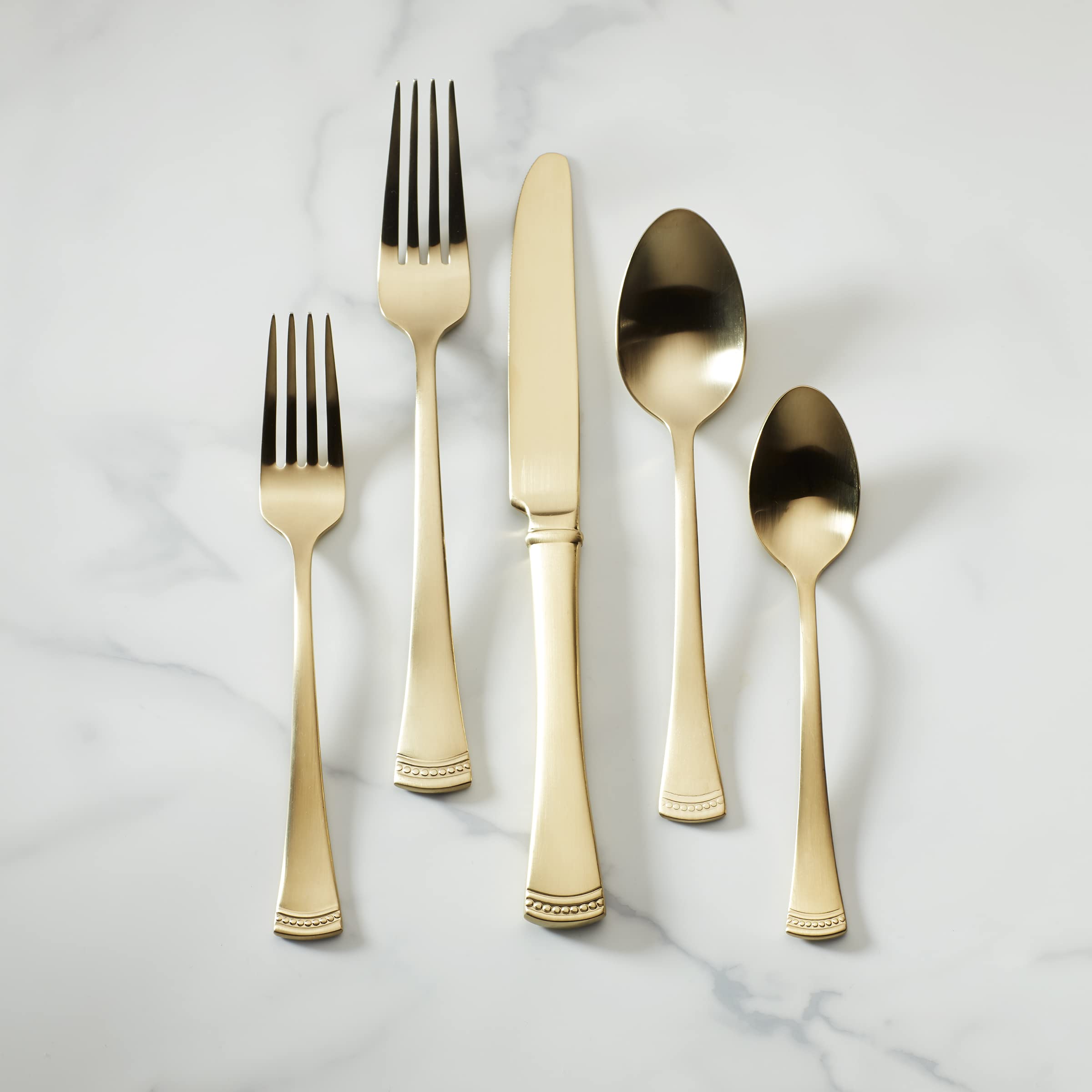 Lenox Portola, 3.40 LB, 20-Piece Flatware Set, Gold