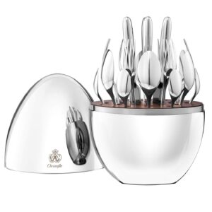 Christofle Mood Silver-Plated 25 Piece Service for 6 Flatware Set #0065299