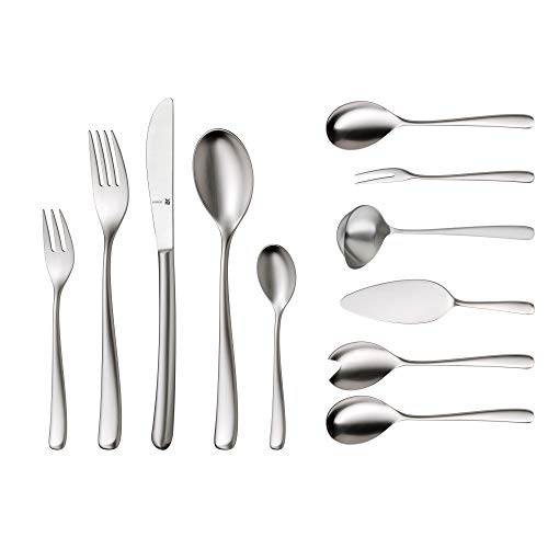 WMF Vision Cromargan Protect Cutlery Set for 12 People, 49 x 39 x 10 cm, Silver, 66 Pack