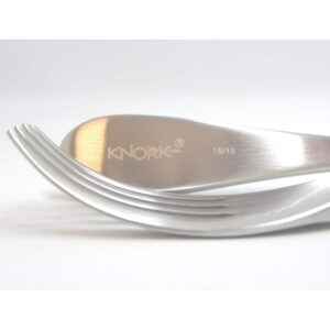 Knork Original Cutlery Utensils Flatware Set, 20 Piece (Service for 4), Duo Silver