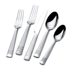 international silver carlisle stainless steel flatware, 20-piece set, service for 4