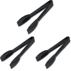 carlisle foodservice products 460603 carly salad tong, 6" salad tong, black, 3 pack