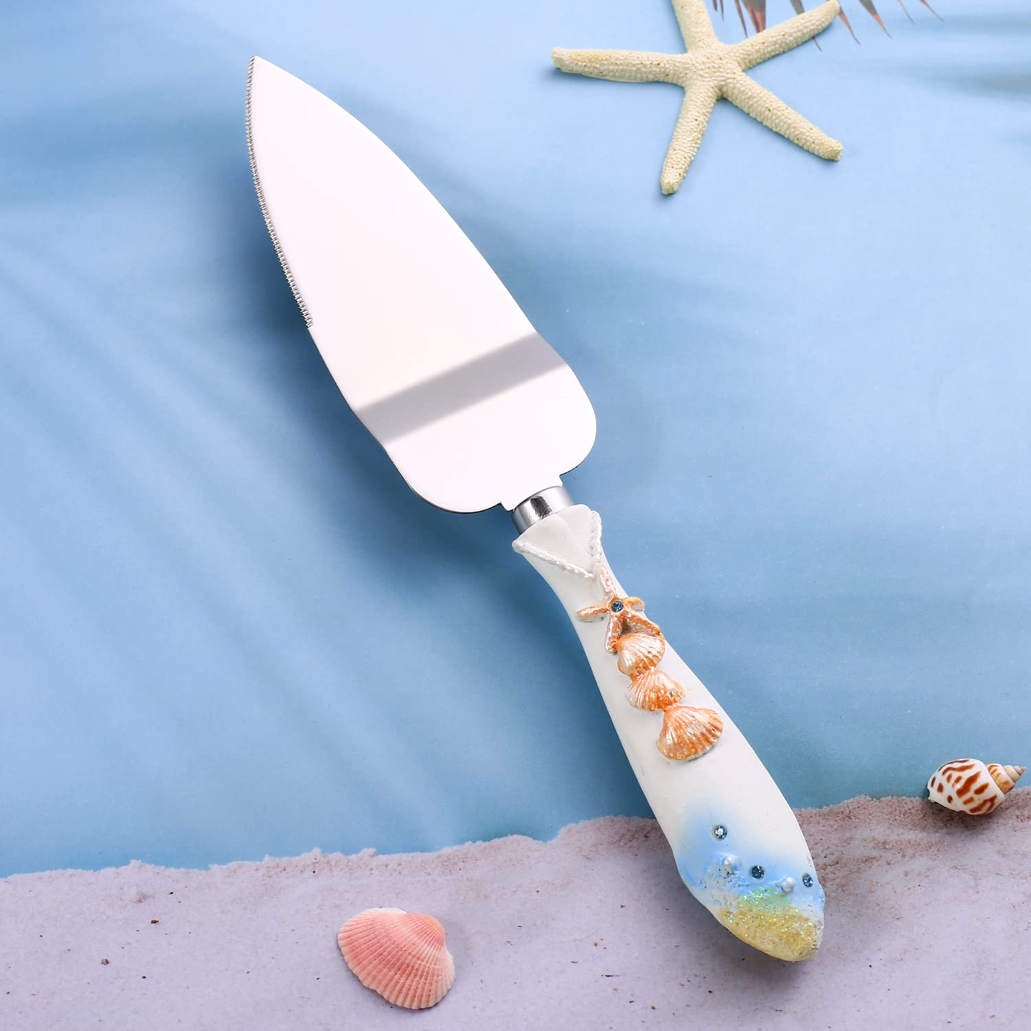 TRUE LOVE GIFT Cake Knife and Server Set Beach Theme Wedding Cake Knife and Server Set Wedding Cake Cutting Cake Cutter Set