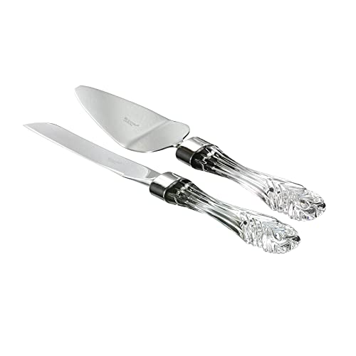 Waterford Wedding Cake Knife & Server Set, 12", Clear