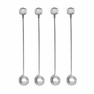 iskybob 4 pack stainless steel honey stick dipper,19.6 cm/7.7'' long