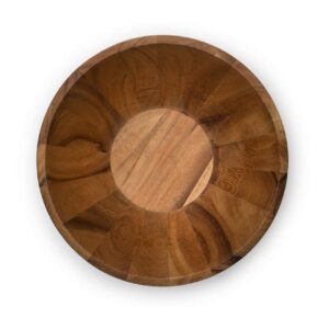 Ironwood Gourmet Extra Large Madera Salad Bowl, Acacia Wood, 12 x 12 x 7.25