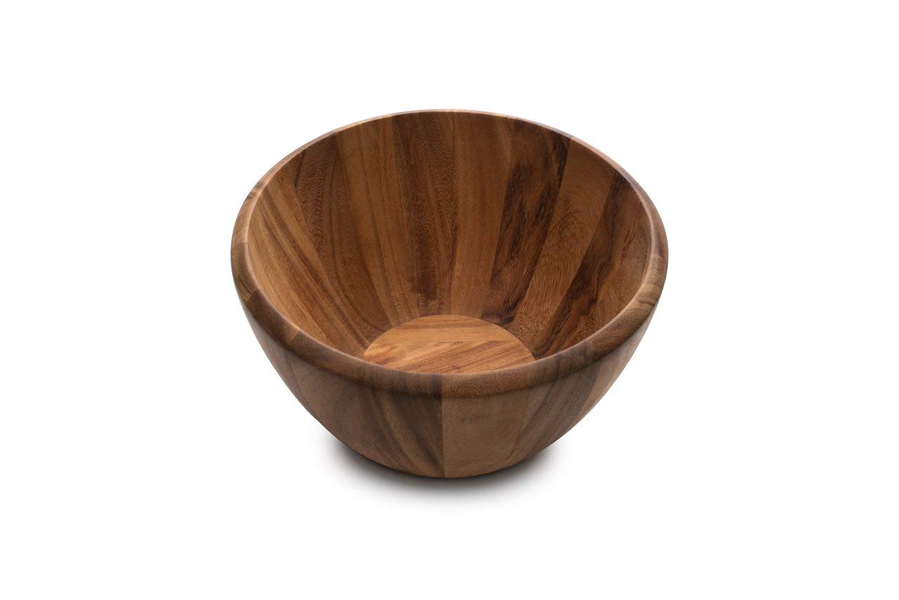 Ironwood Gourmet Extra Large Madera Salad Bowl, Acacia Wood, 12 x 12 x 7.25