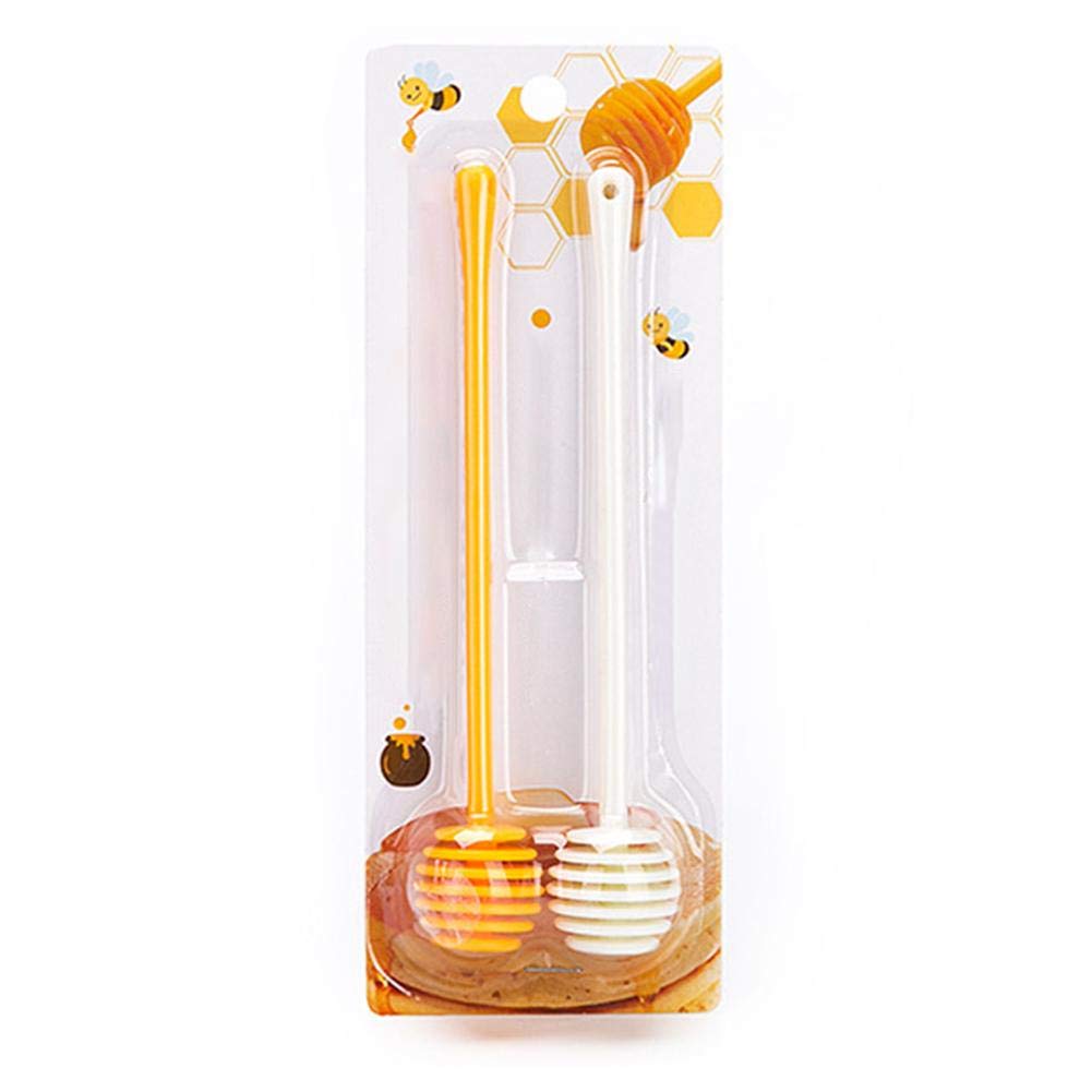 Honey Dipper Honeycomb Wand Sticks Honey Spoon 2PCS 6.6Inch Mini Honey Stirrer Stick for Honey Jar Dispense Drizzle Honey Wedding Party Favors