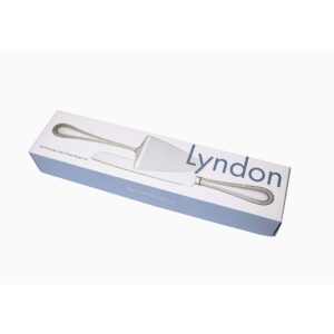 Reed and Barton Personalized Lyndon Silver Wedding Cake Knife and Server Set, Custom Engraved Wedding Cake Cutting Set, Accessories and Gifts for Bride and Groom