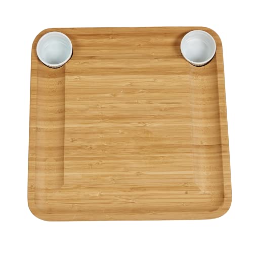 Bamboo Cheese Board Charcuterie Platter with Bowls&Knife Set,Cracker Meat Serving Tray,Ideal Gift for Christmas Wedding Birthday